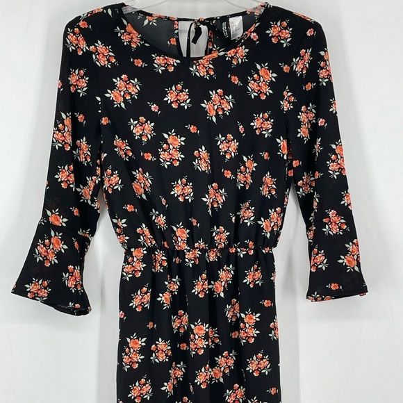 Divided | Dresses | Divided Womens Minidress Blackfloral Print Size 2 ...